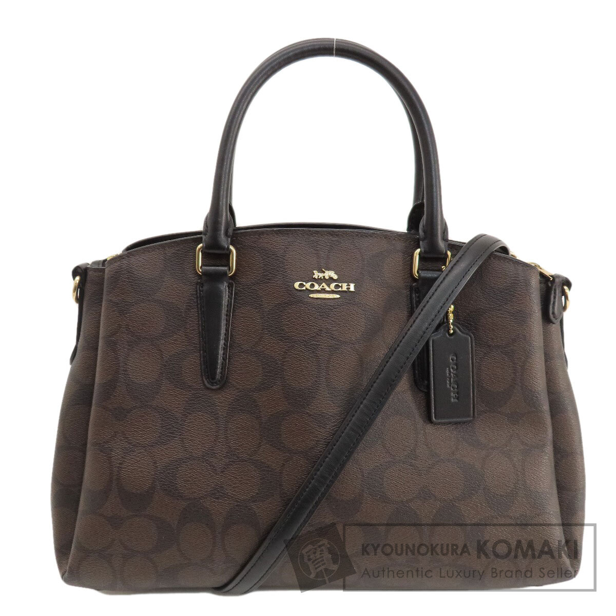 COACH コーチ F29683 シグネチャー 2WAY ハンドバッグ PVC/レザー レディース ブランド京の蔵小牧 ネット販売部