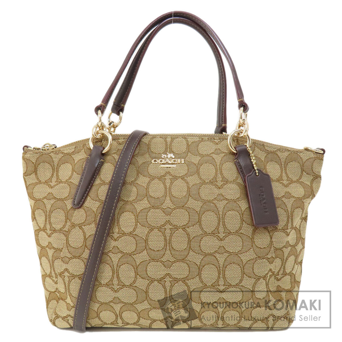 COACH コーチ F36625 シグネチャー 2WAY トートバッグ キャンバス レディース ブランド京の蔵小牧 ネット販売部