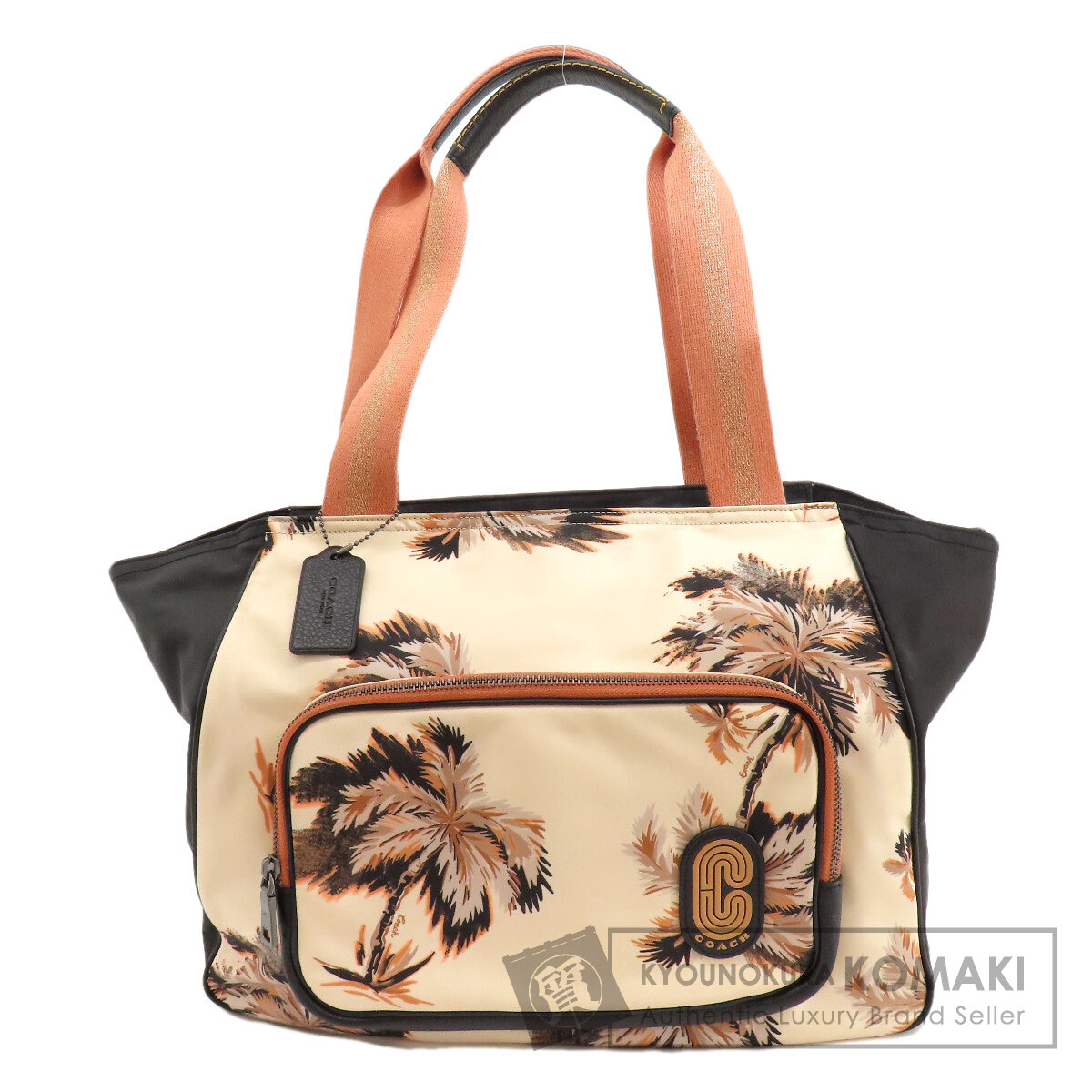 COACH コーチ 91111 パーム柄 トートバッグ ナイロン素材 レディース ブランド京の蔵小牧 ネット販売部