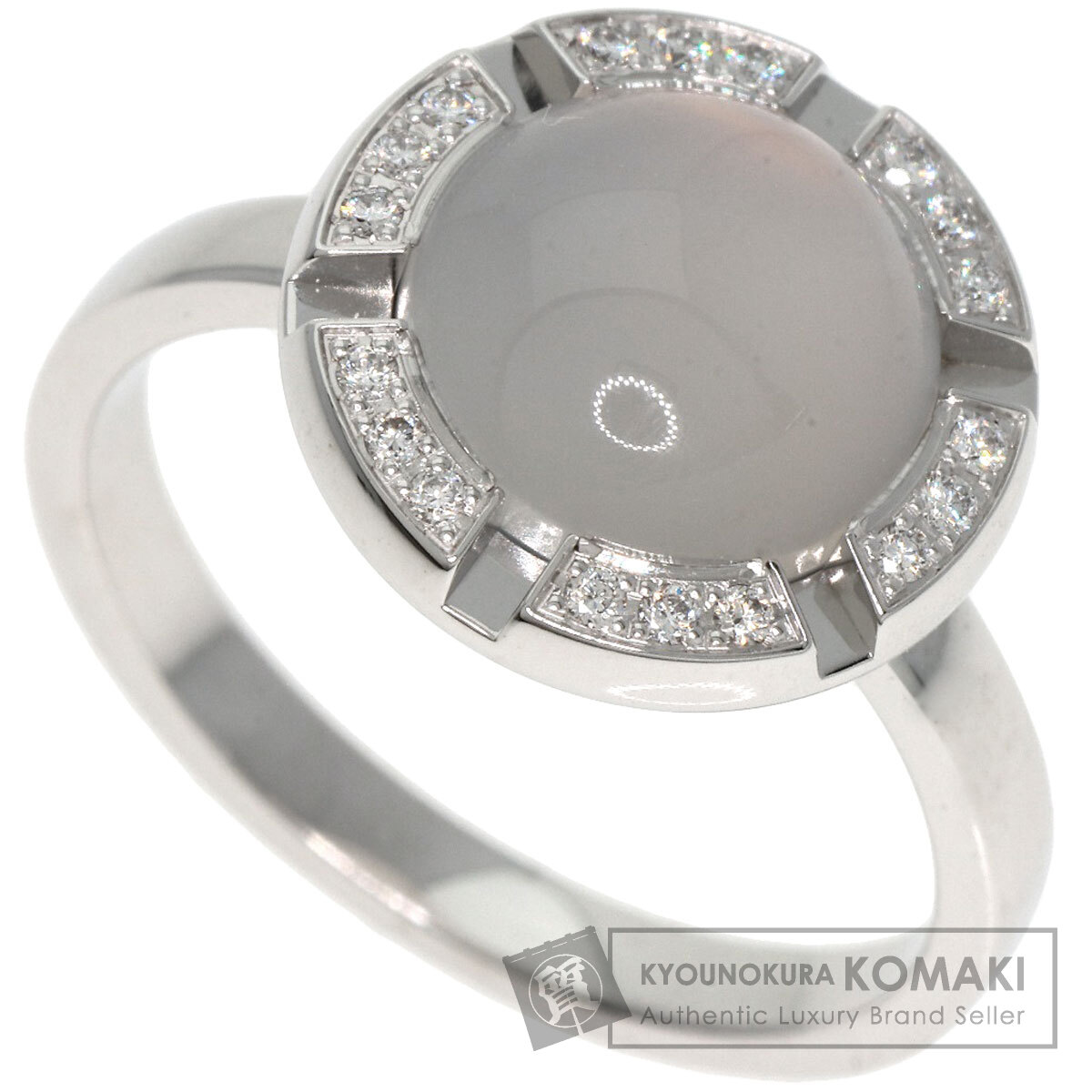 Chaumet ショーメ クラスワン クルーズ ダイヤモンド ムーンストーン #52 リング・指輪 K18ホワイトゴールド レディース ...