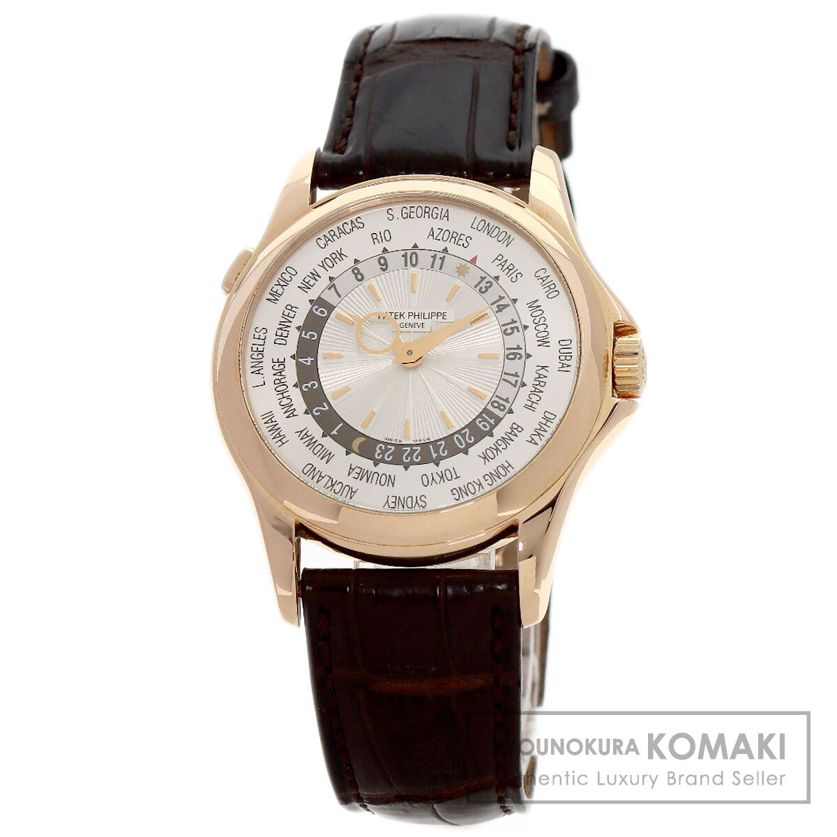 PATEK PHILIPPE パテックフィリップ 5130R-001 コンプリケーション ワールドタイム 腕時計 K18ピンクゴールド/革 ...