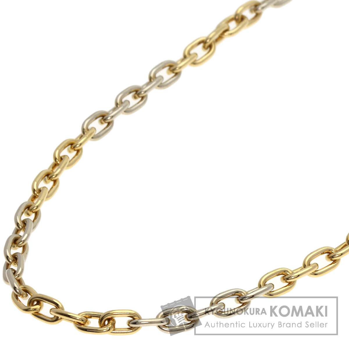 Pomellato ポメラート チェーン 42cm ネックレス K18ホワイトゴールド/K18YG レディース [中古] ブランド京の蔵小牧 ネット販売部