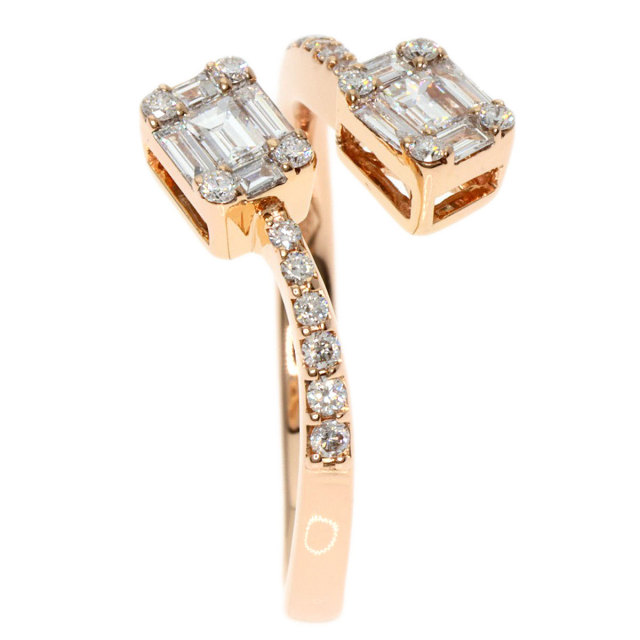 0.47ct ダイヤモンド リング・指輪 K18ピンクゴールド 3g レディース ブランド京の蔵小牧 ネット販売部