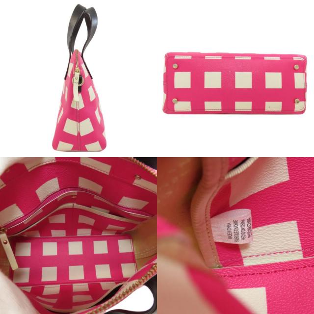 kate spade ケイトスペード チェック柄 2WAY トートバッグ PVC