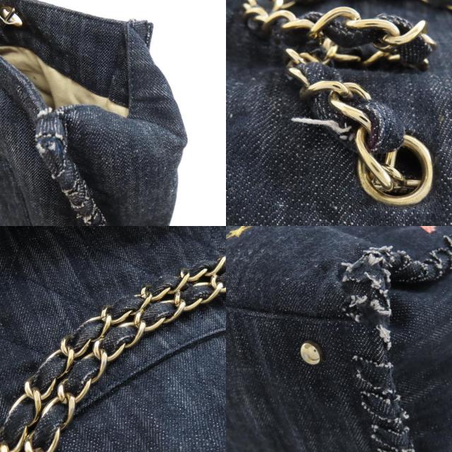 CHANEL シャネル 夜間飛行 チェーンショルダー ゴールド金具 トート