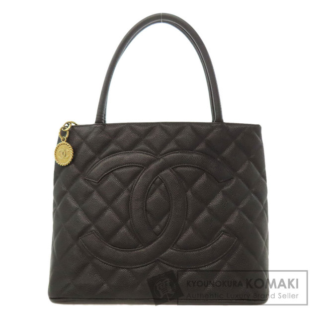 CHANEL シャネル ココマーク トートバッグ グレインド カーフスキン