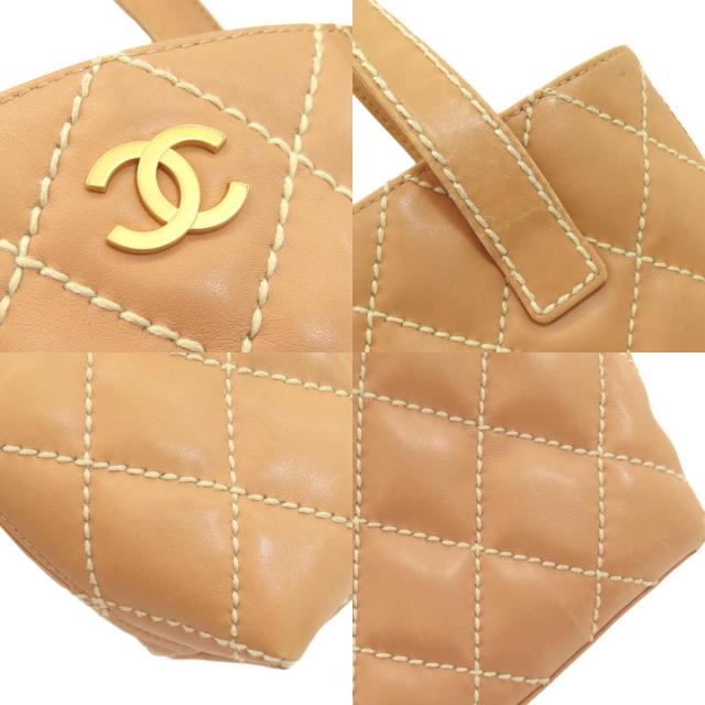 CHANEL シャネル A18126 ワイルドステッチ ゴールド金具 トートバッグ