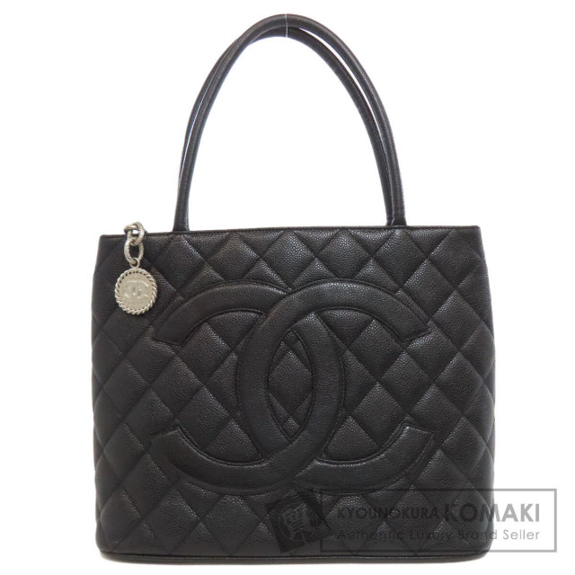 シャネル CHANEL  オンザロード シルバー金具  トートバッグ グレインド カーフスキン 中古 CHANEL シャネル オンザロード シルバー金具 トートバッグ グレインド