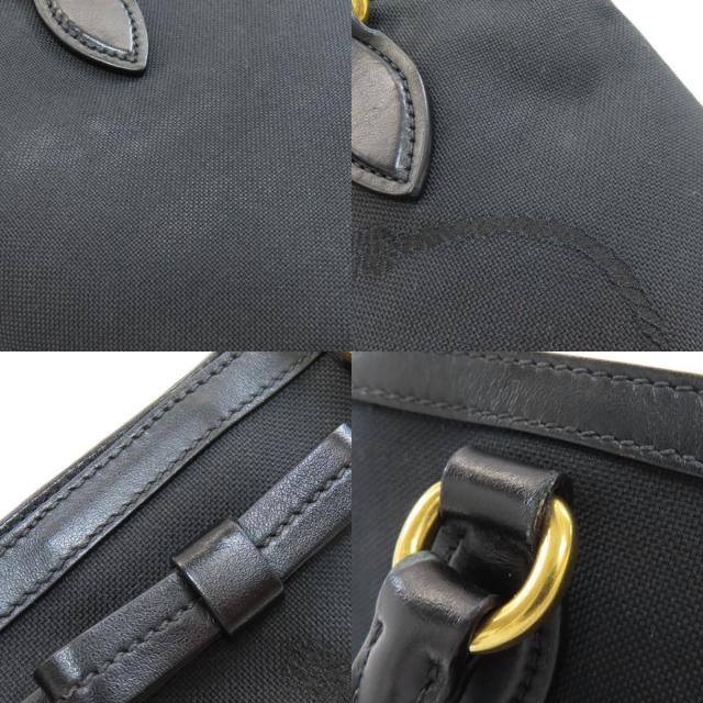 PRADA プラダ フィオッコ 2WAY ハンドバッグ キャンバス レディース
