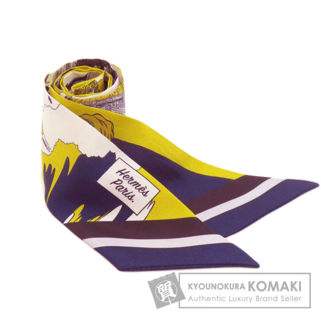 HERMES エルメス ツイリー ゼブラモチーフ スカーフ シルク レディース