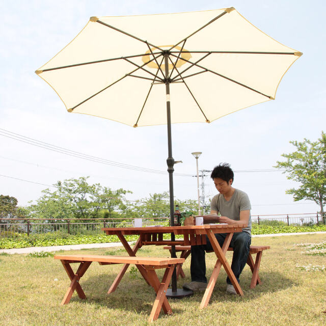 Anima（アニマ） BBQテーブル＆ベンチ 3点セット