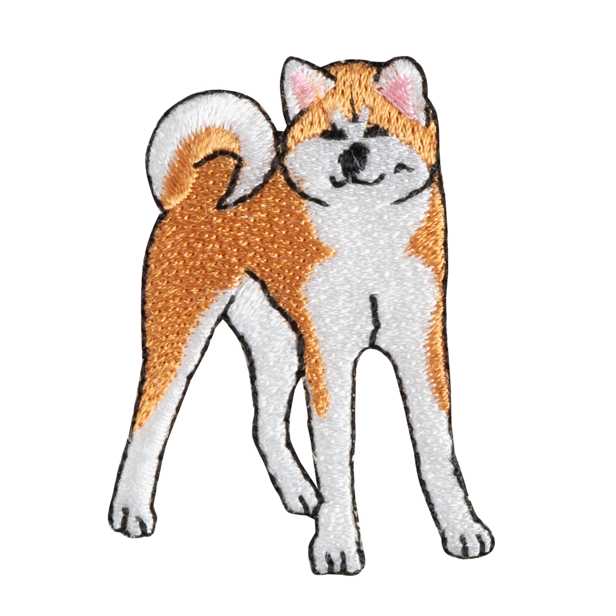 KYWS-1165／ワッペン／秋田犬／【ゆうパケット可】 京東都