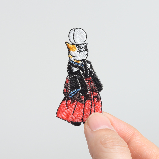 KYWS-1119／ワッペン／流行猫 冠付／【ゆうパケット可】 京東都