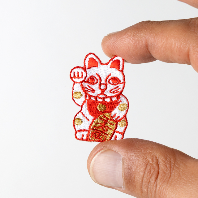 KYWS-162N／ワッペン／招き猫／まねきねこ／【ゆうパケット可】 京東都