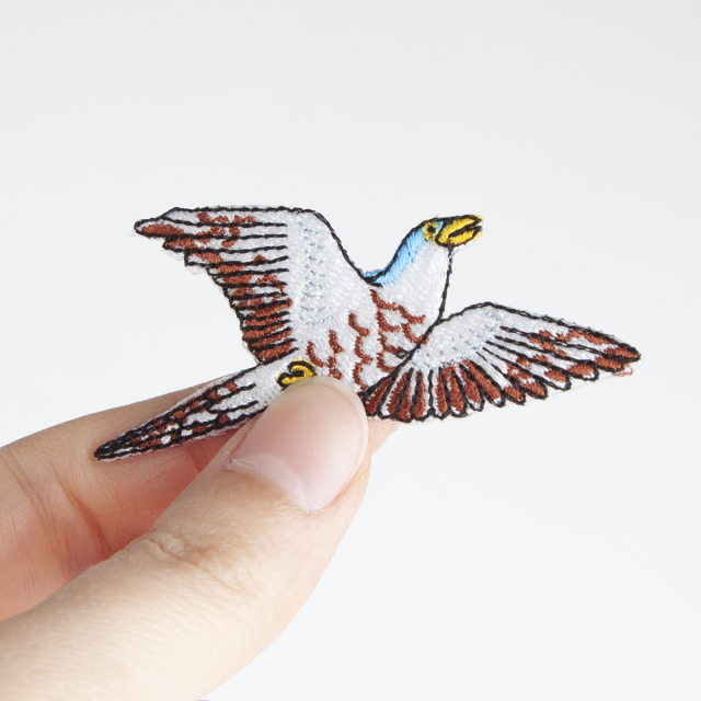 KYWS-710／ワッペン／時鳥／ほととぎす／【ゆうパケット可】 京東都