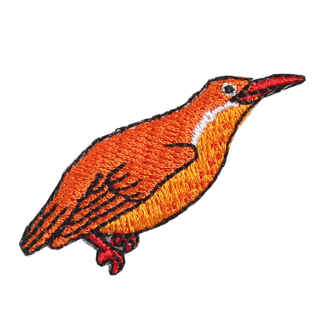 KYWS-729／ワッペン／赤翡翠・山翡翠／あかしょうびん・やましょうびん／【ゆうパケット可】 京東都