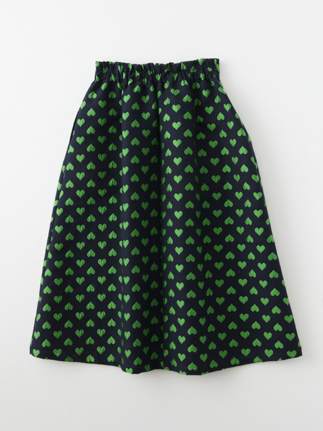 ハートジャガードスカート la primavera online store