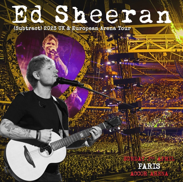 コレクターズcd エド・シーラン 2023年ヨーロッパツアー 4月2日 フランス パリ Ed Sheeran Subtract