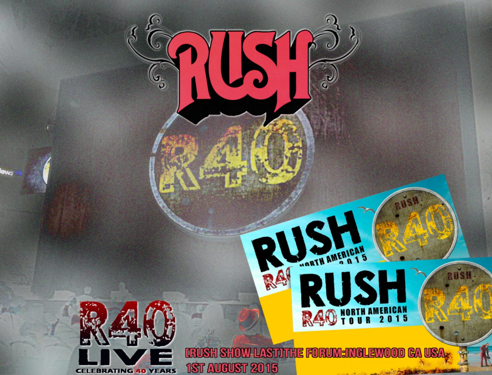 コレクターズCD ラッシュ 2015年ラストツアー最終日8月1日イーグルウッド/Rush - R40 Live: 40th ...