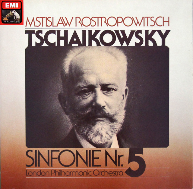 LP レコード ロストロポーヴィチのチャイコフスキー/交響曲第5番 独EMI 3702