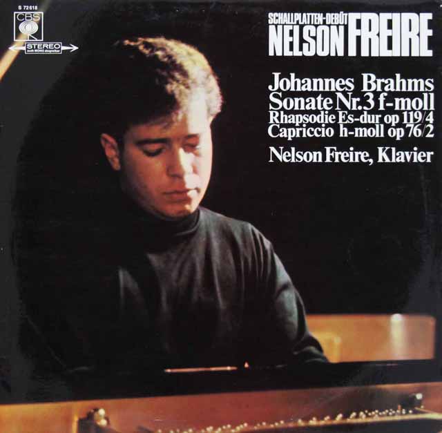LP レコード フレイレのブラームス/ピアノソナタ第3番ほか 独CBS 3610