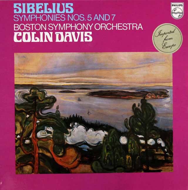 LP レコード デイヴィスのシベリウス/交響曲第5、7番 蘭PHILIPS 3501