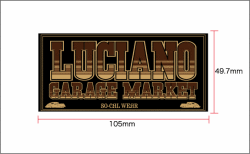 【メール便可】【Luciano Garage Market】LGM SO-CAL STICKER(TWO TONE)【ステッカー ...