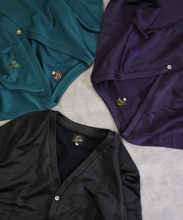 Needles/ニードルズ V Neck Cardigan - C/Pe Bright Jersey（全3色）[トップス(カーディガン ...