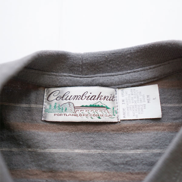 コロンビアニット Columbiaknit ボーダーストライプ Tシャツ Willamette Stripe Tee Made In USA ...