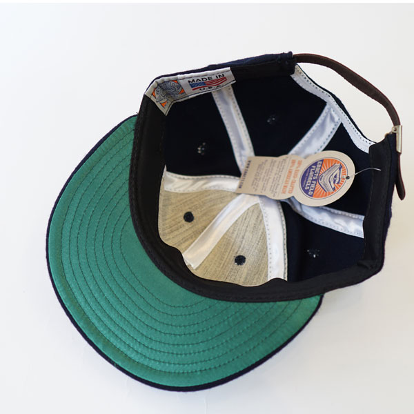 エベッツフィールドフランネル EBBETS FIELD FLANNEL ベースボールキャップ Wool Vintage BallCap New York Mammoth 1972 Navy