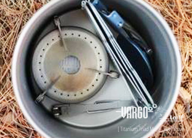 Vargo 】ヴァーゴ Titanium Triad Multi-Fuel Stove チタン製トライアドマルチフューエルストーブ ...