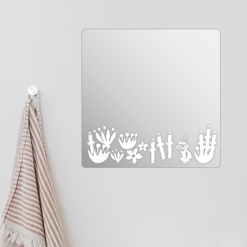 MOOMIN ココニモミラー リトルミィとニョロ 割れない鏡 アクリル製ミラー ムーミン 東洋ケース Marco-Line マーコライン