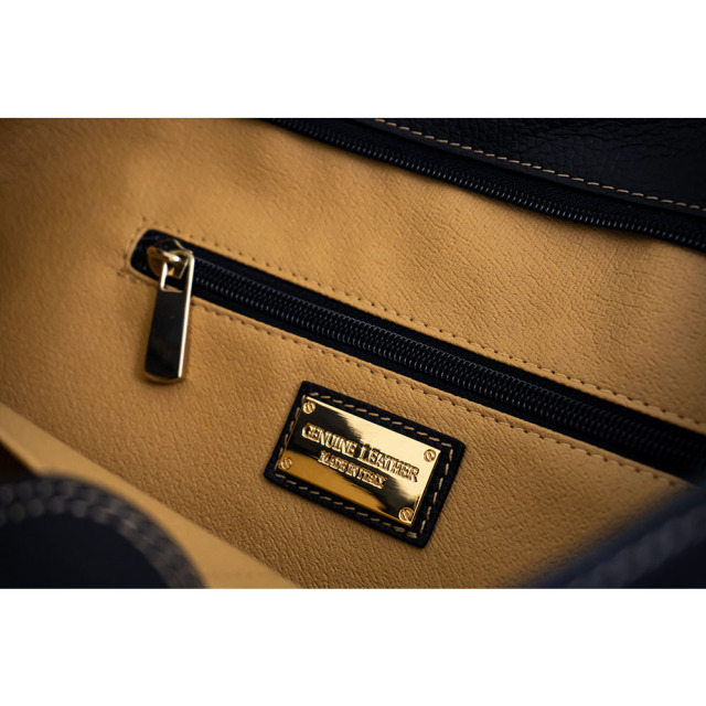 Bellini 本革 ハンドバッグ ヴァルデルササッチェル ブラック