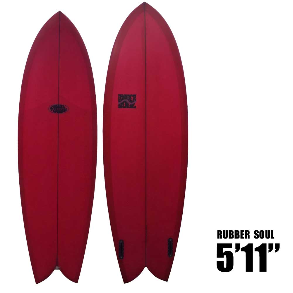 RUBBER SOUL SURFBOARD Fishes 5'11 ラバーソウルサーフボード/ショートボード