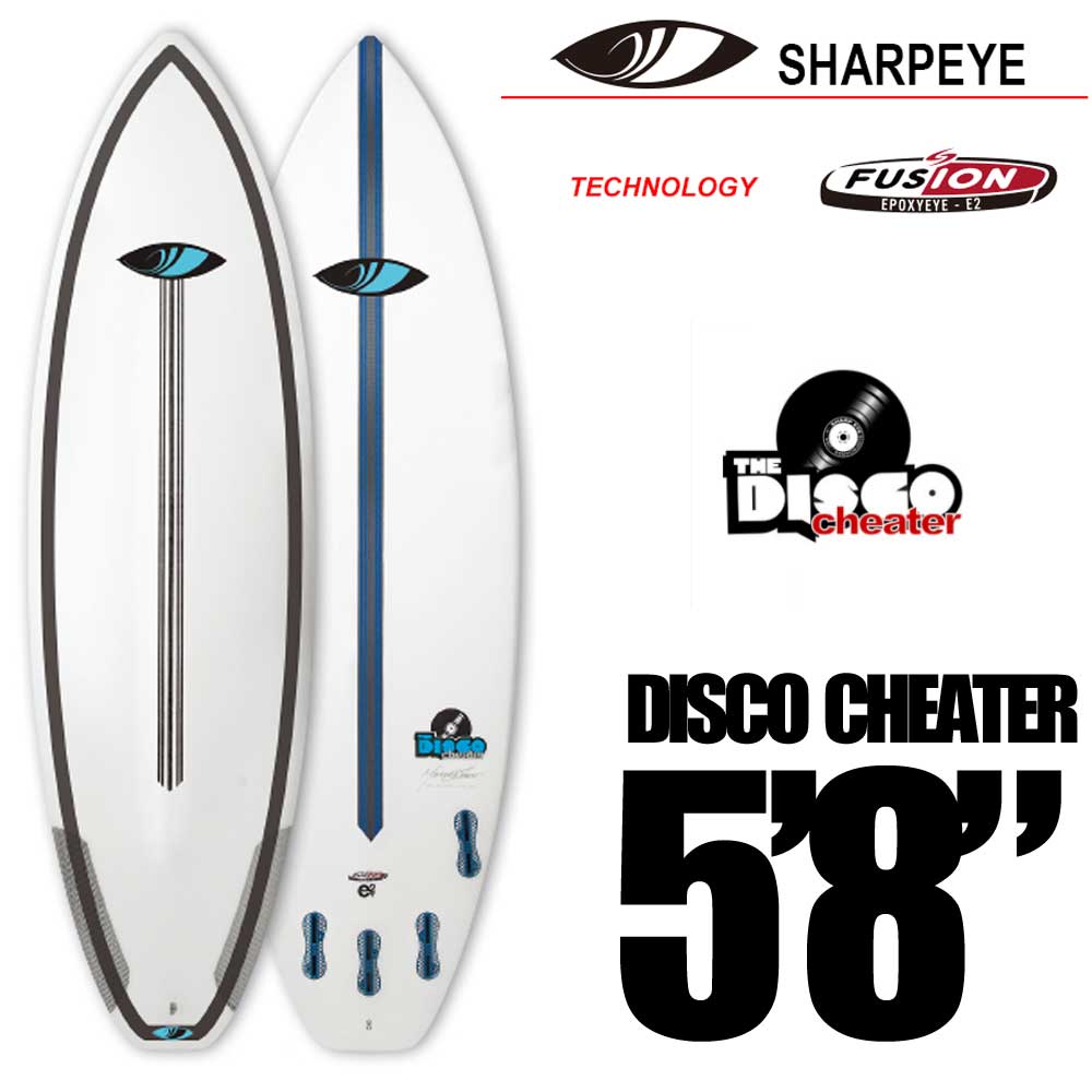 ショートボード SURFTECH SHARPEYE DISCO CHEATER 5'8” サーフテック シャープアイ ディスコチーター/FCS ...