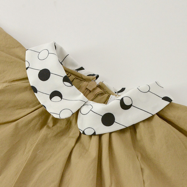 20%OFF 【メール便可】オトナト E217130-m14m 襟付きコクーンワンピース キッズ トップス 半袖ワンピース ワンピ チュニック ...