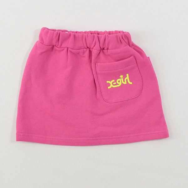 【40％OFF】ロゴトレーナー＋スカートセットアップ キッズ 長袖トレーナー 長そで 裏毛 女の子 おんなのこ 子供 子ども こども エックス ...