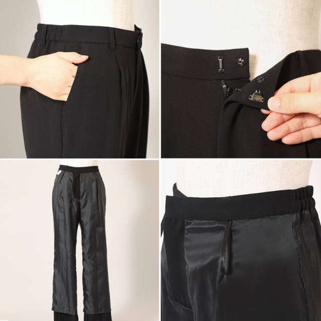 ブラックフォーマル 3点セット パンツスーツ オールシーズン対応 mk-3200【3着チケット対象】