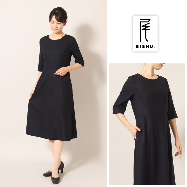 日本製お受験スーツ 2WAY ウールジョーゼット 濃紺アンサンブル myj-0823