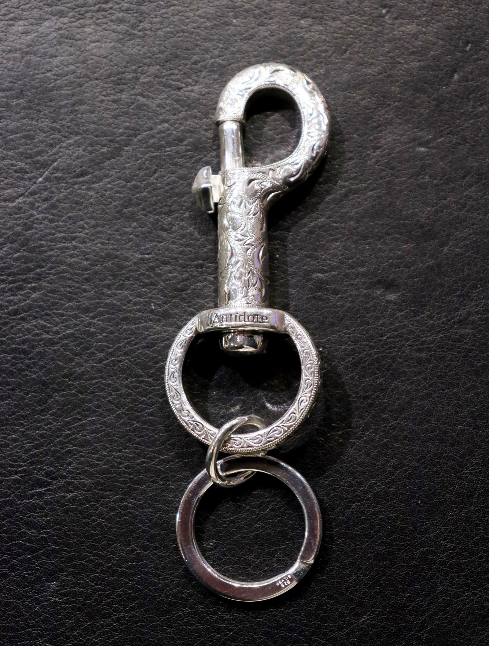 ANTIDOTE BUYERS CLUB 「 Engraved Key Ring Clip 」 SILVER950製 キーリング