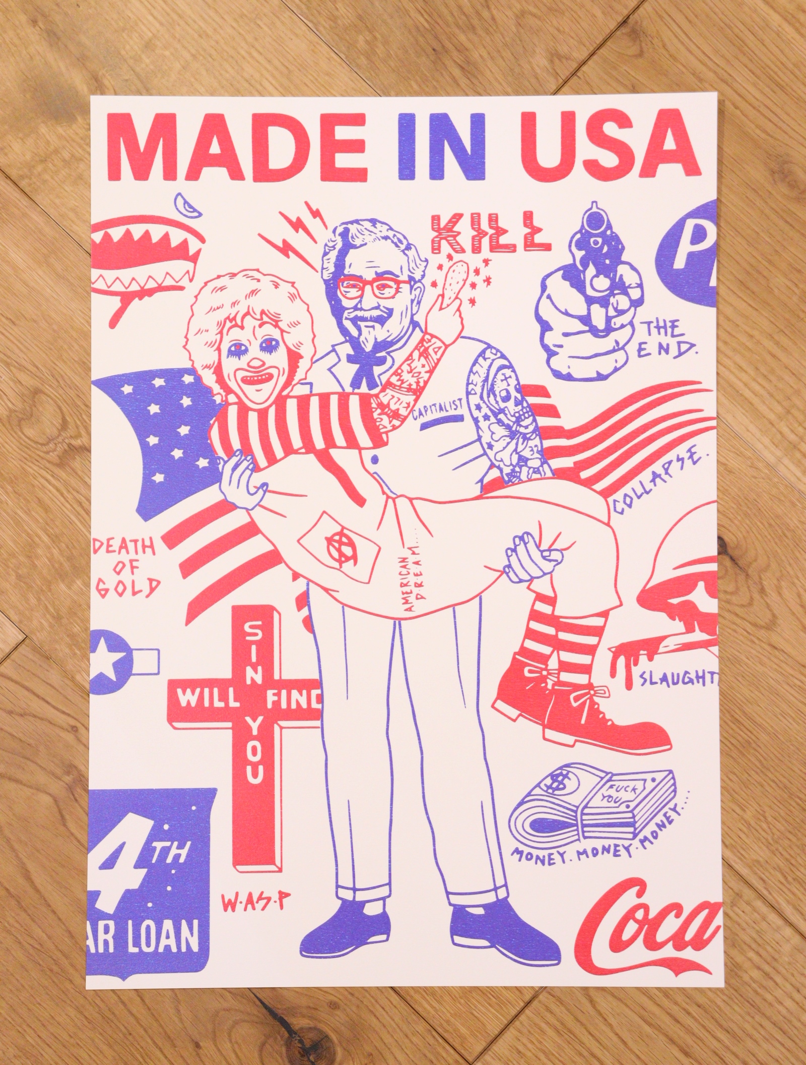 SOFTMACHINE 「USA POSTER」 A3ポスター