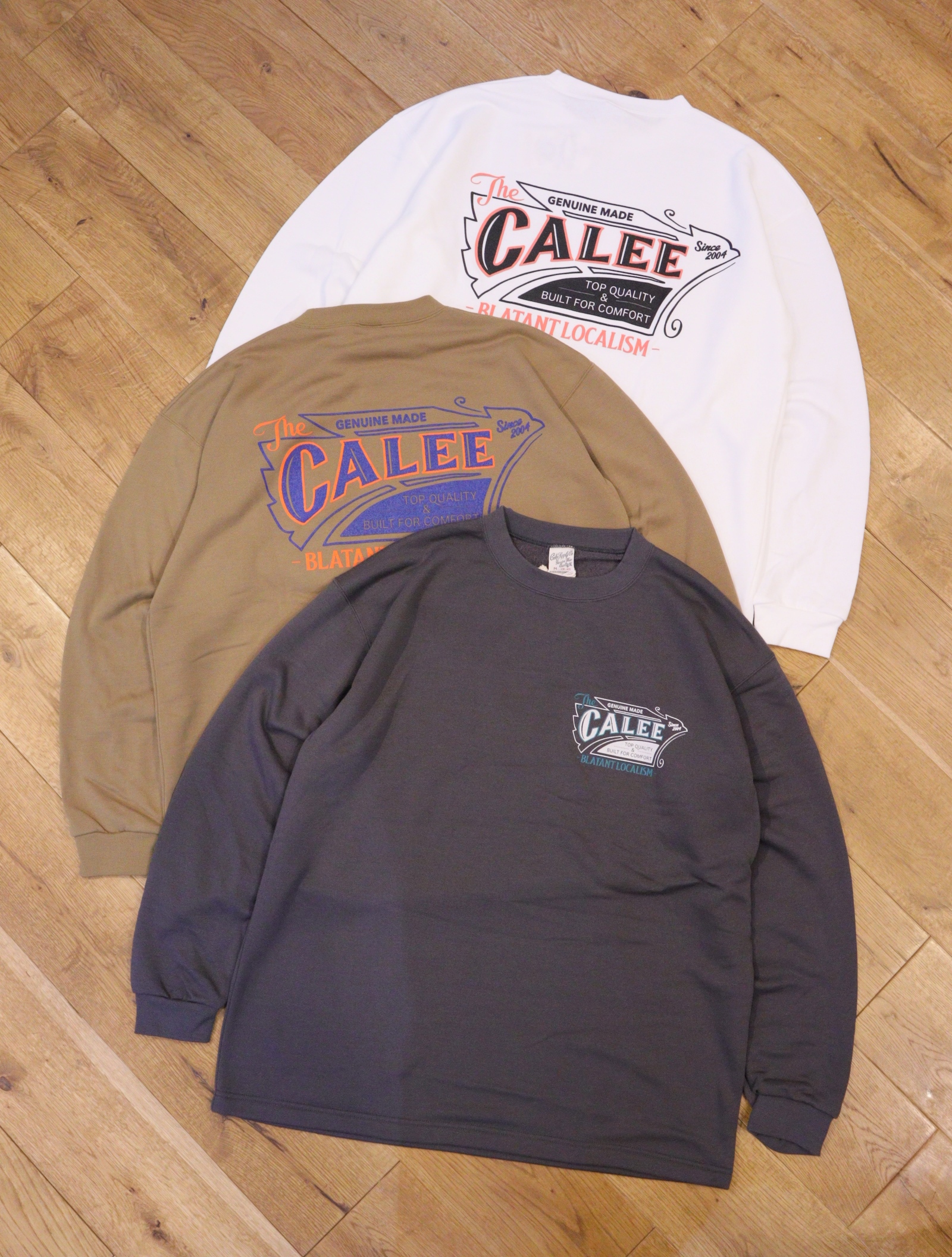 CALEE 「AEROKNOT OLD SIGN BOARD L/S SW TEE ＜NATURALLY PAINT DESIGN＞」 エアロノット ロングスリーブティーシャツ MASH UP ...