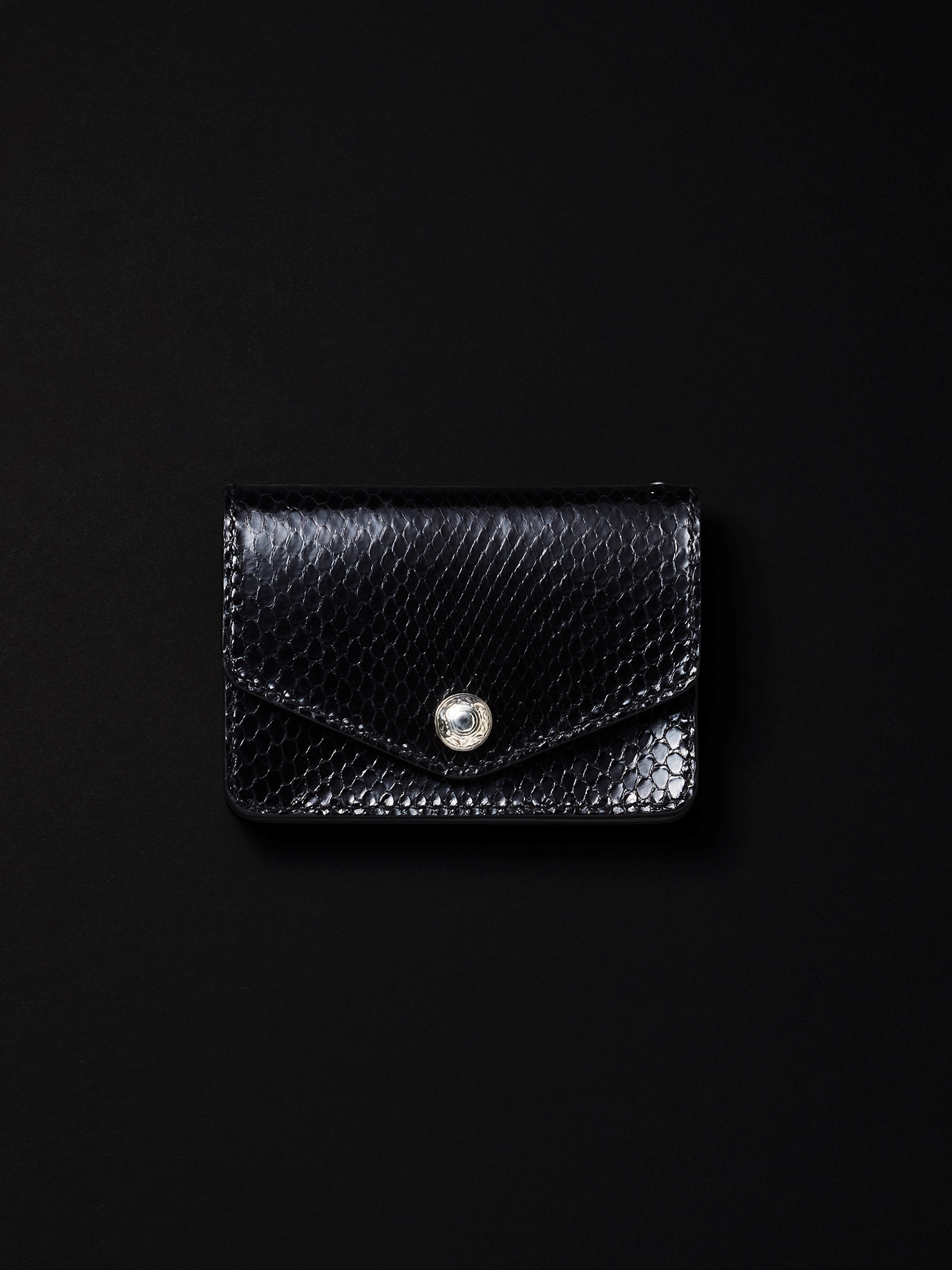 ANTIDOTE BUYERS CLUB 「 Compact Trucker Wallet (Black Python) 」 レザートラッカーウォレット