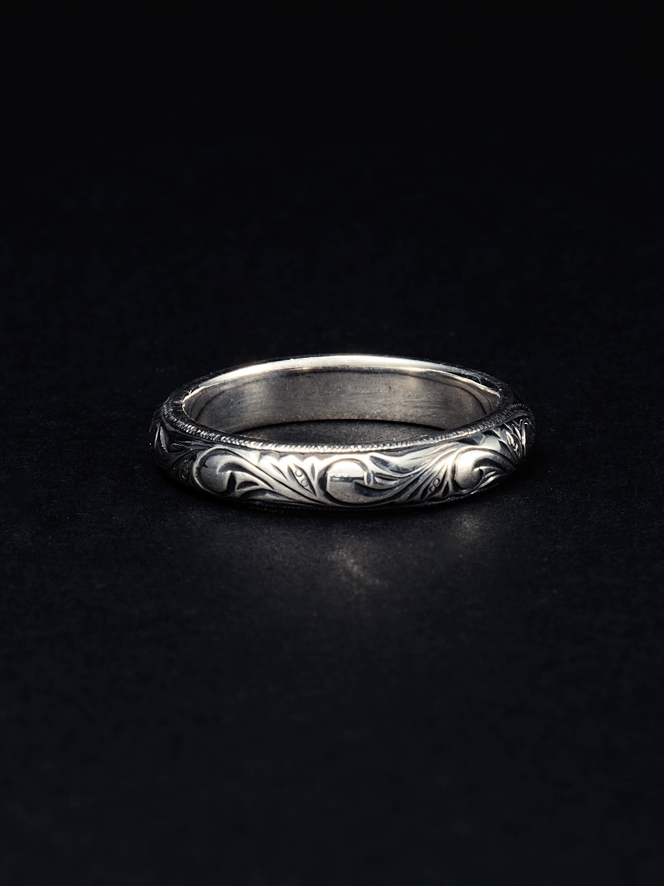 ANTIDOTE BUYERS CLUB 「Engraved Round Ring」 SILVER950製 リング