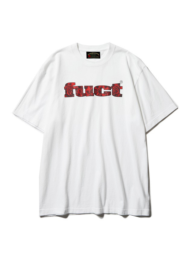 SOFTMACHINE × FUCT 「ROSE FILL FUCT OG LOGO-T」 プリントティーシャツ