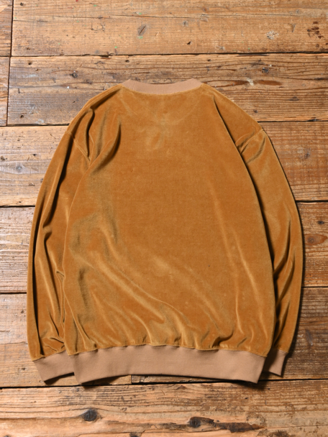 CALEE 「CAL LOGO EMBROIDERY VELOUR CREW NECK SWEAT」 ベロアクルーネックスウェット MASH ...