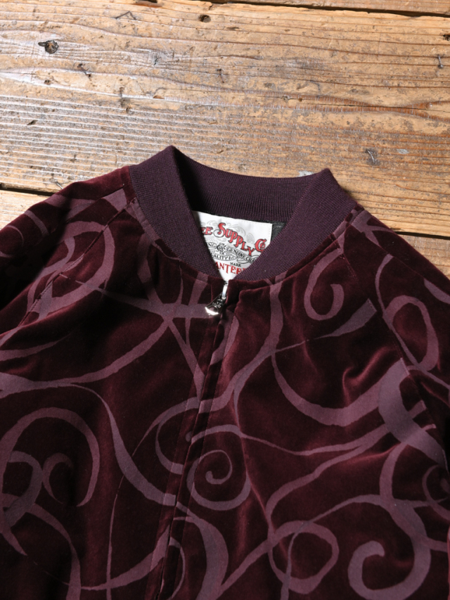 CALEE 「VINTAGE TYPE ORIGINAL RIBBON PATTERN VELVET JACKET」 ベロア リブジャケット