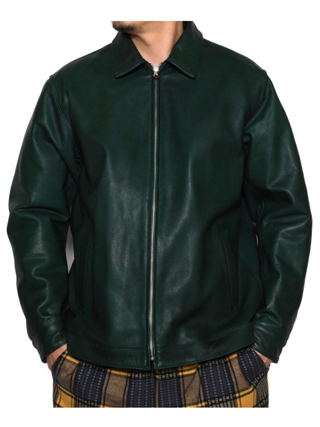 CALEE 「CHROME LEATHER SWING TOP -LINING OF SNAKE PATTERN-」 レザースウィングトップ MASH UP マッシュアップ