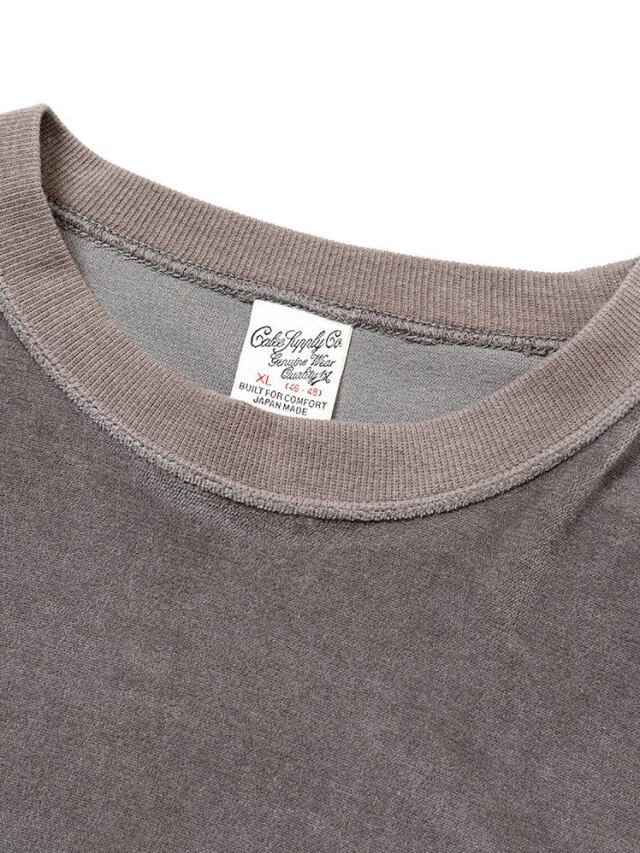 CALEE 「VELOUR DROP SHOULDER L/S CS 」 ベロア ドロップショルダーロンティー