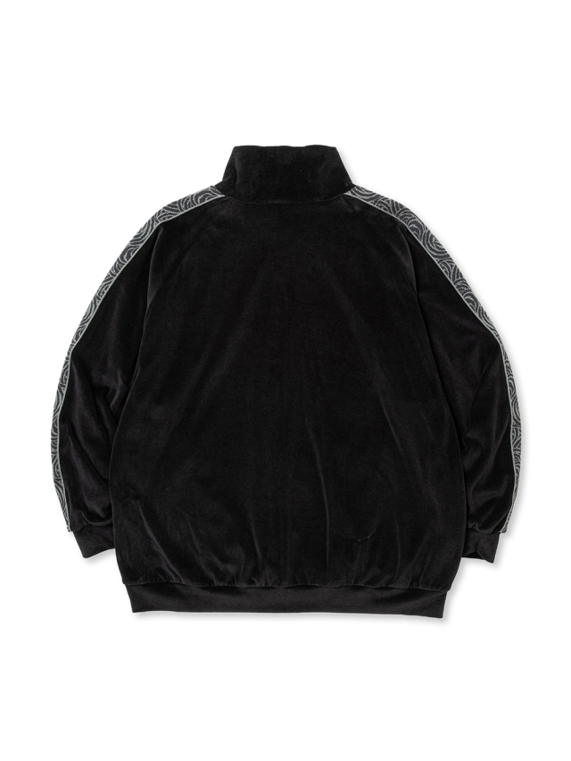 CALEE 「VELOUR TRACK JACKET ＜SPIRAL JACQUARD PATTERN＞ 」 ベロア トラックジャケット